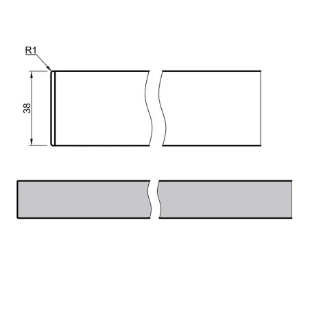 Arbeitsplatte KRONOSPAN (gerade ABS-Kante) Calacatta Olympus / K551 SU