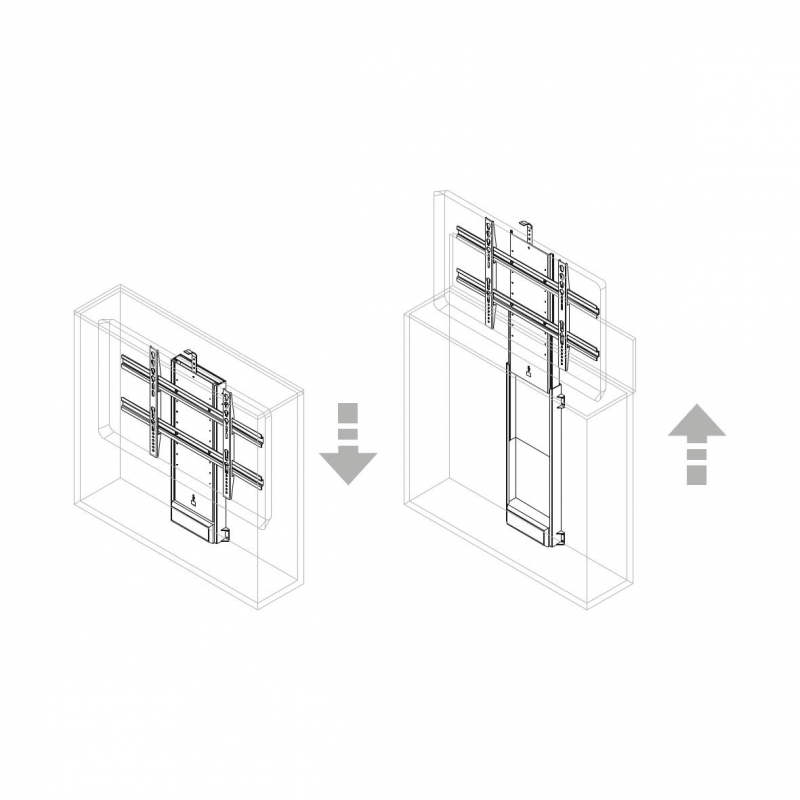 Automatische Hebevorrichtung für TV LIF VISION / Schwarz