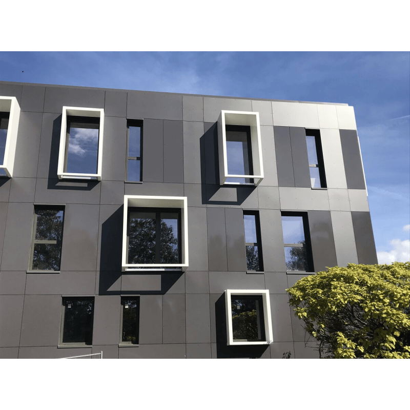 FUNDERMAX 0077NT / Außenverkleidung Kompaktplatte Charcoal