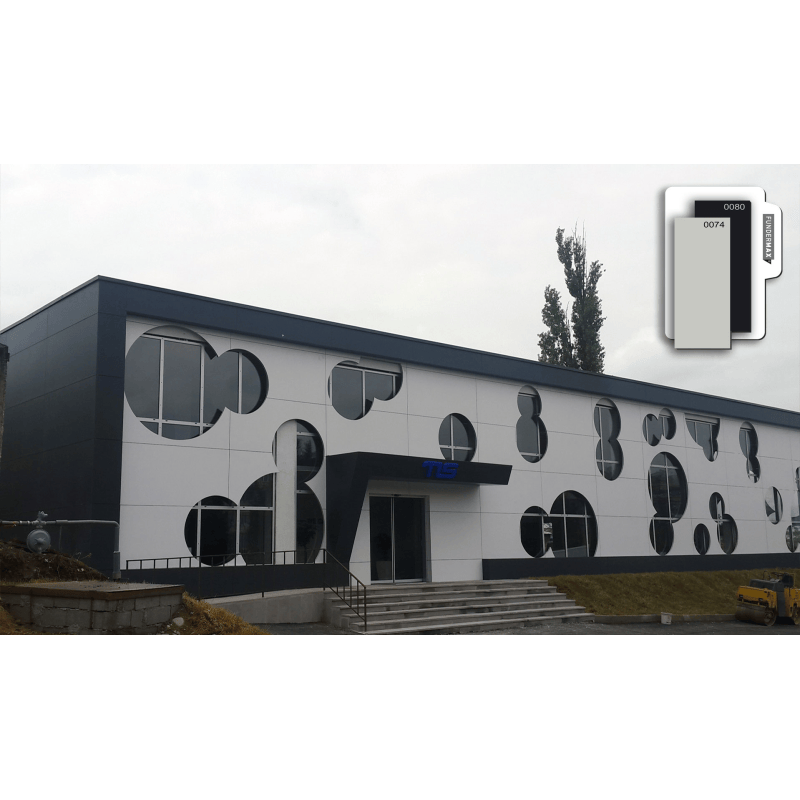 FUNDERMAX 0077NT / Außenverkleidung Kompaktplatte Charcoal