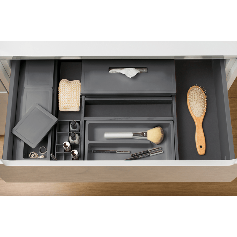 Bad-Schubladen-Organisation BEAUTY XL - 450 mm / Anthrazit