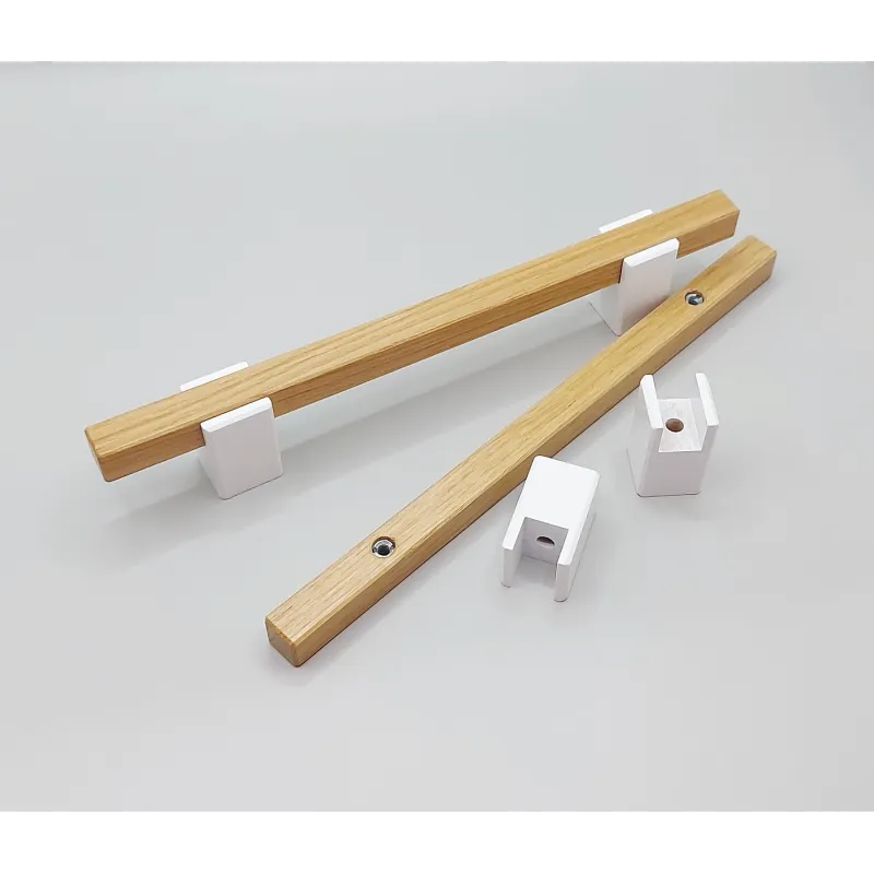 Holzgriff LEO / Weiß - Buche natur