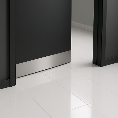 Selbstklebendes Abdeckblech / Aluminium gebürstet