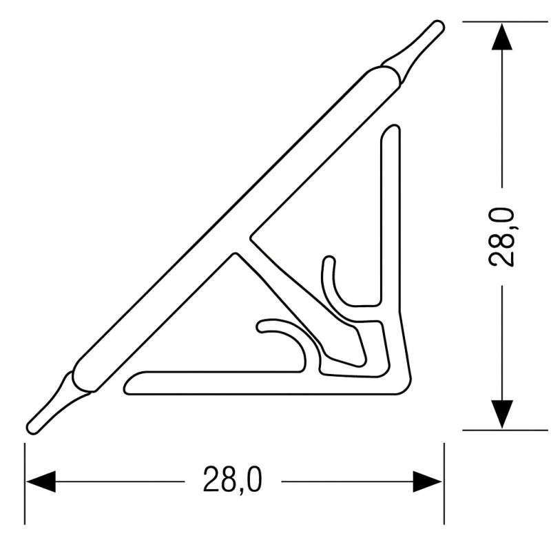 Dichtleiste KRONOSPAN K030 / Java Block Wood