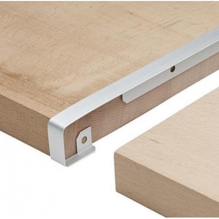 Verbindungsleiste durchgehend für Arbeitsplatte 38 mm / Aluminium